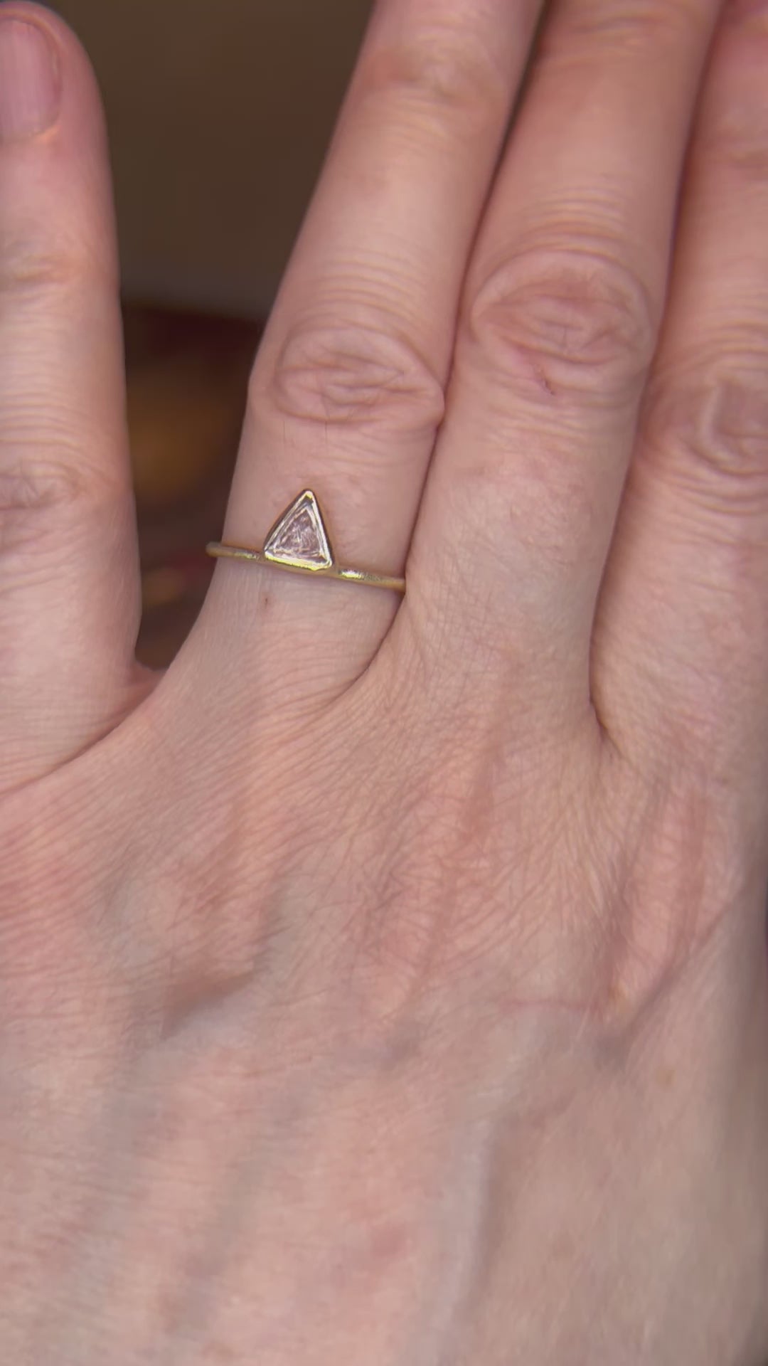 Custom Rough Triangle Diamond Gold Engagement Ring – Shirlee Grund Jewelry